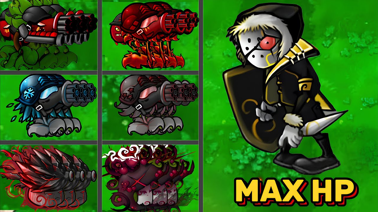 PVZ Fusion 2.3.1 Challenge: All New Plants vs New Eskimo Gladiator ...