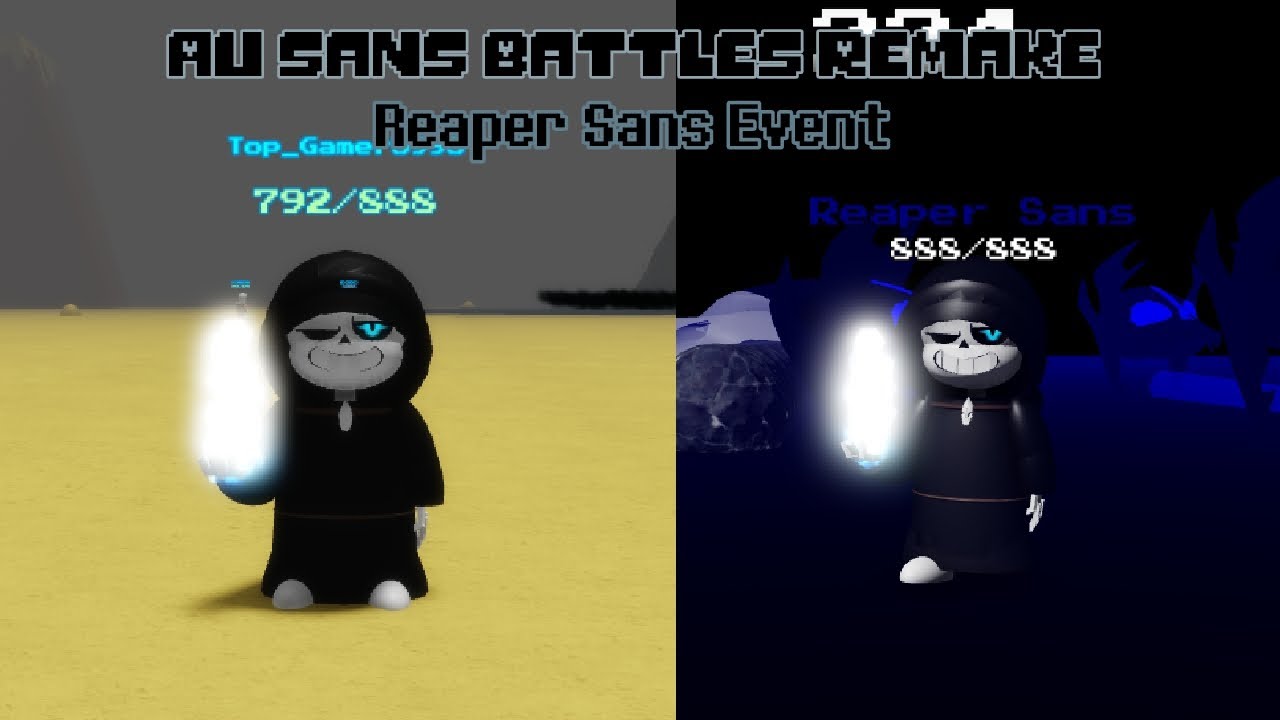 Roblox Au Sans Battles Remake [Reaper Sans Event + Showcase] - YouTube