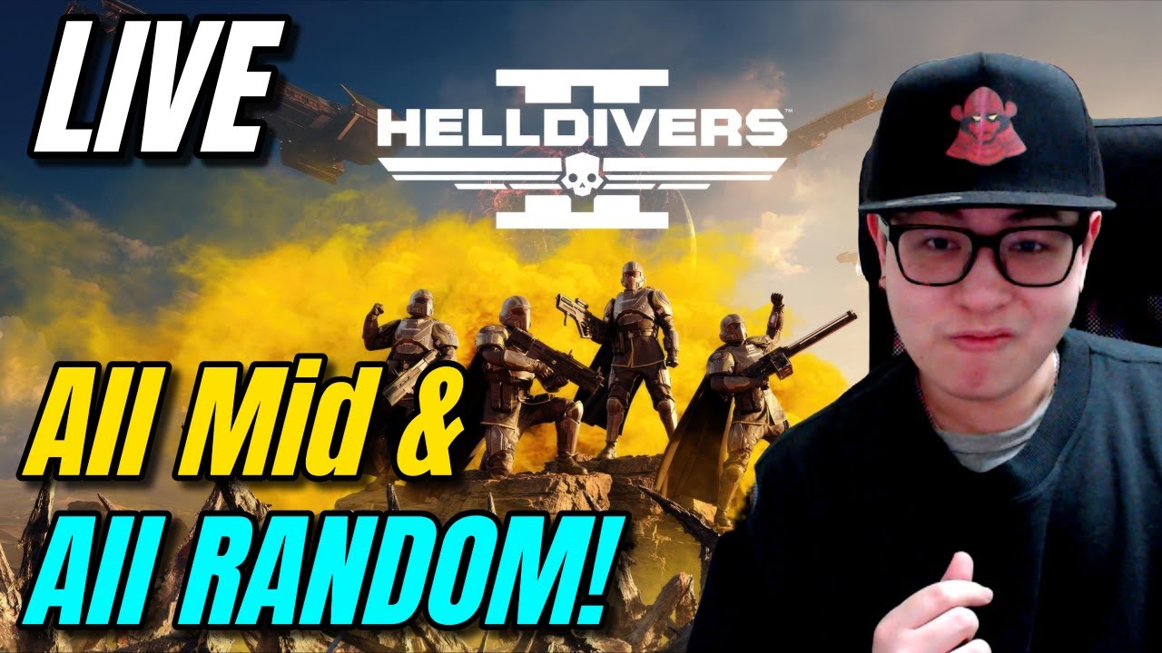 🔴 LIVE NOW: Helldivers 2 | Chatting, Then All Random, All Mid Challenge Runs! - YouTube
