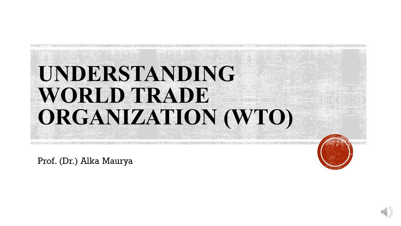 What is WTO? What are various principles of WTO? - YouTube