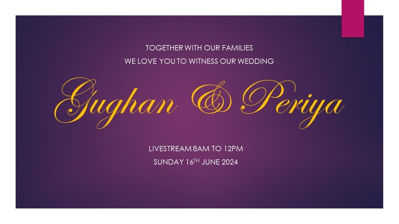 The Wedding of Gughan & Periya // Livestream of an Indian Temple ...