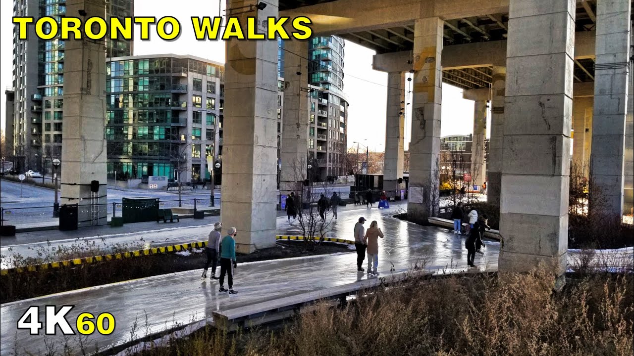 Toronto Bentway Skating Trail & Walk to Union on December 18, 2020 ...