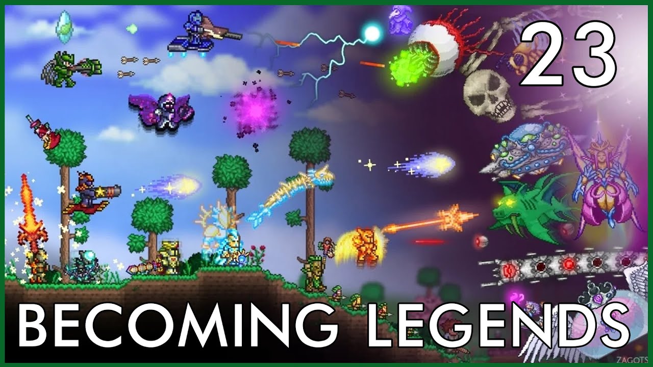 Becoming Legends - Terraria Zenith Seed Chaos Episode 23 - YouTube