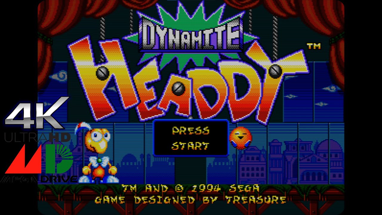 MEGA DRIVE GAMEPLAY - DYNAMITE HEADDY (4K 60FPS) - YouTube