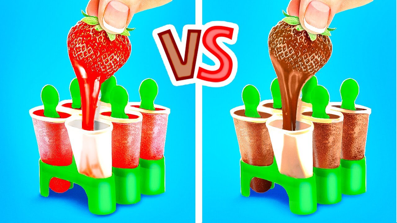 REAL FOOD VS CHOCOLATE FOOD CHALLENGE || Fantastic Food Hacks And Yummy ...