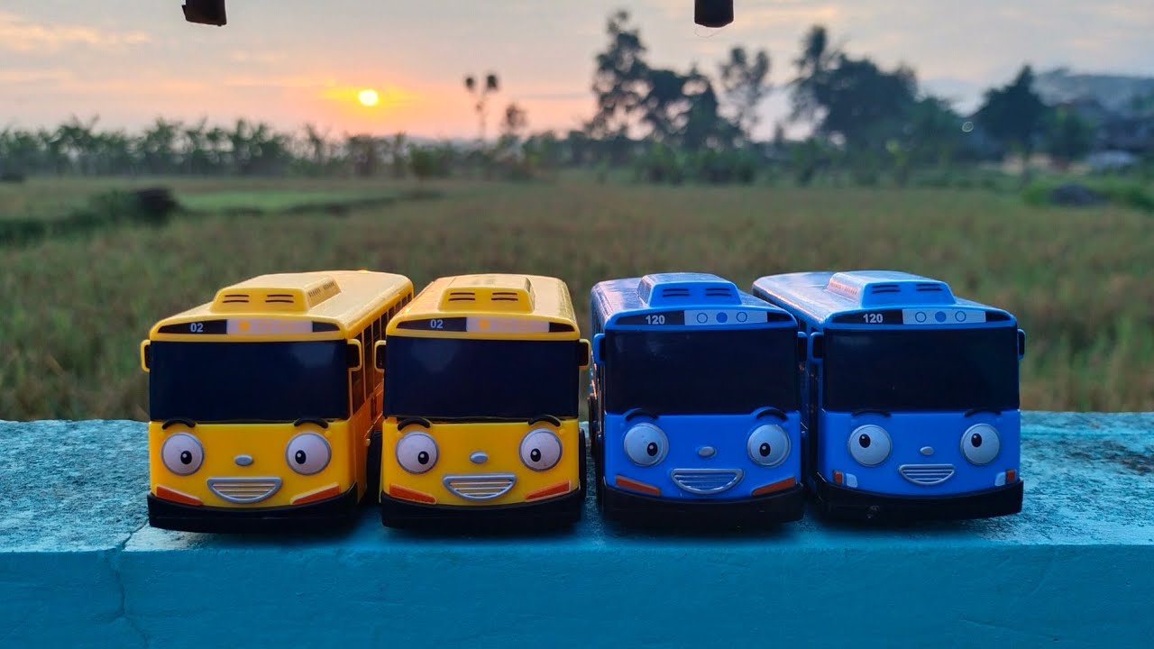 Mencari Bus Tayo Warna Kuning & Biru, Tayo Merah, Tayo Hijau, Truk ...