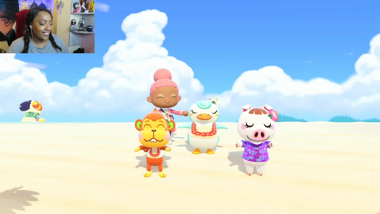 The hula reaction is the cutest!!!! Happy Home Paradise in Animal ...