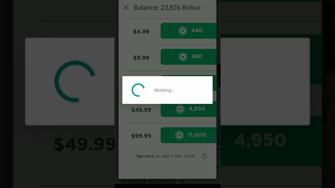 buying 4950 robux - YouTube
