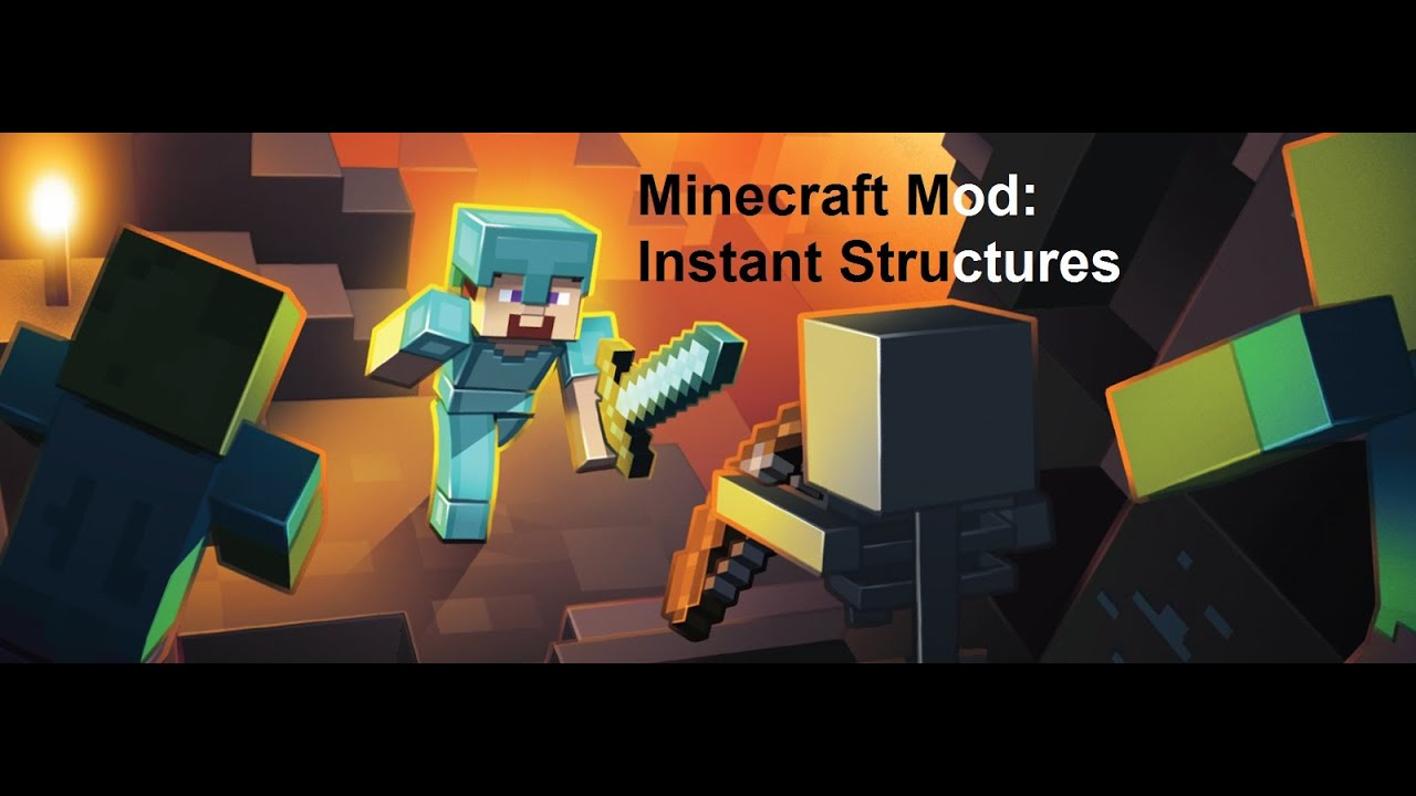Minecraft Mod: Instant structures - YouTube