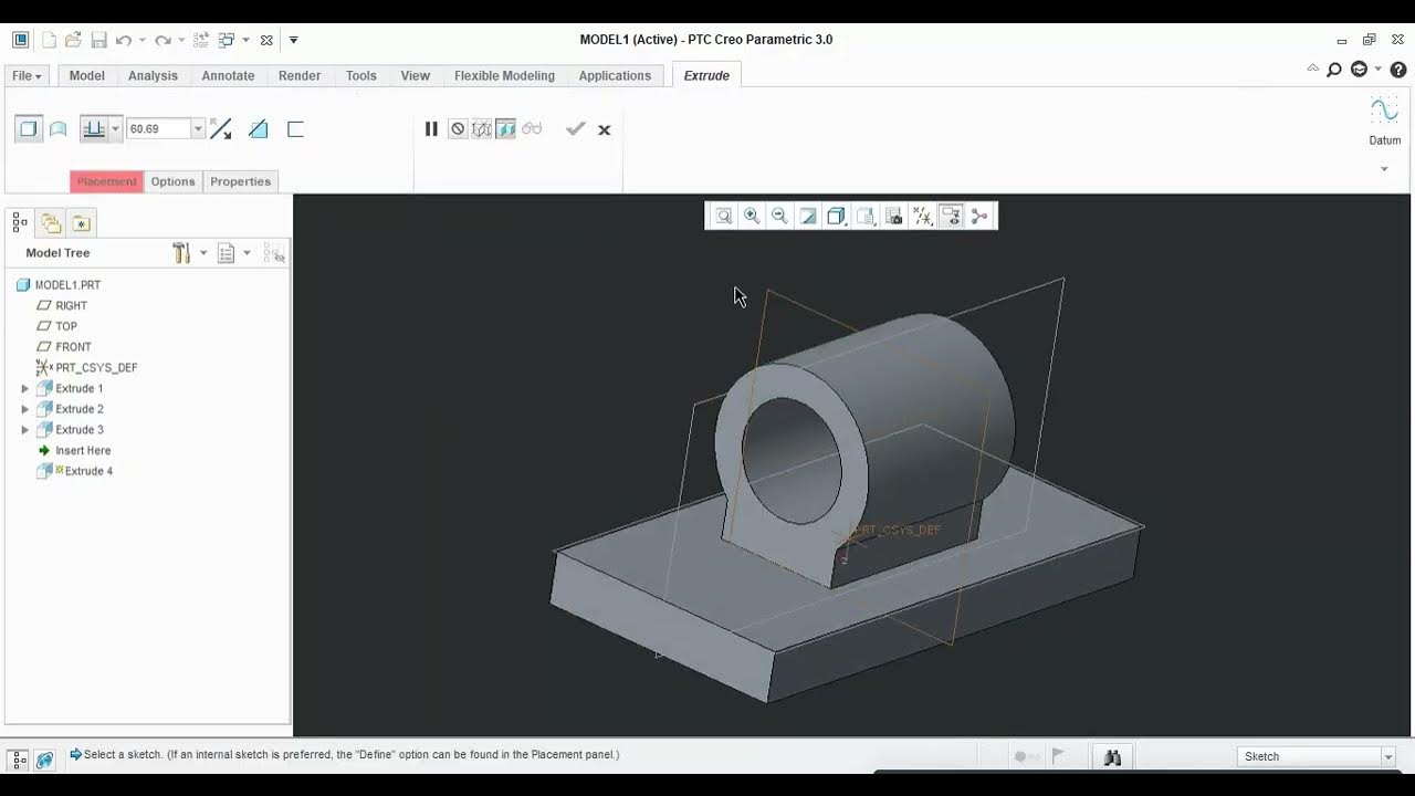 lesson 01 basics of 3d solid modeling - YouTube