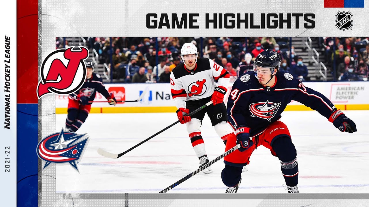 Devils @ Blue Jackets 1/8/22 | NHL Highlights - YouTube