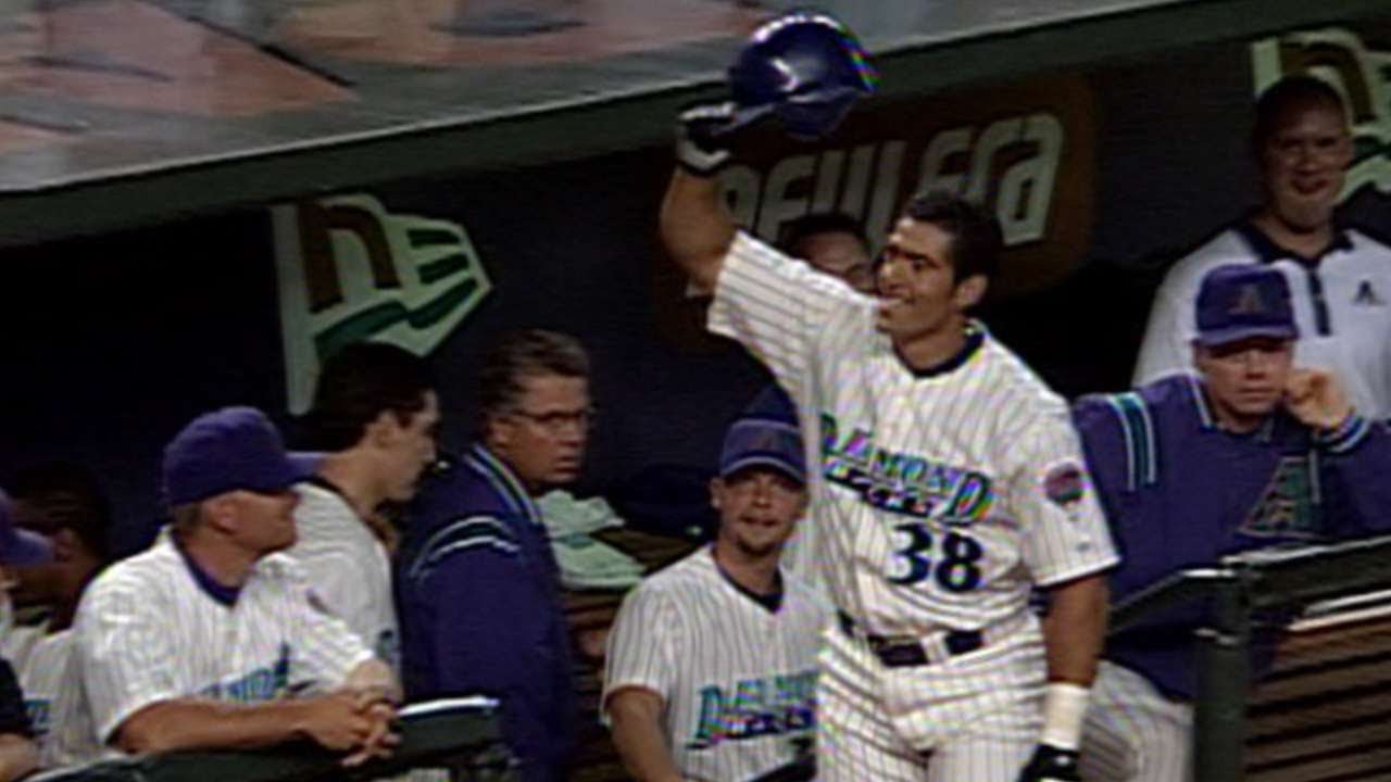 Alex Cabrera homers in his first MLB at-bat - YouTube