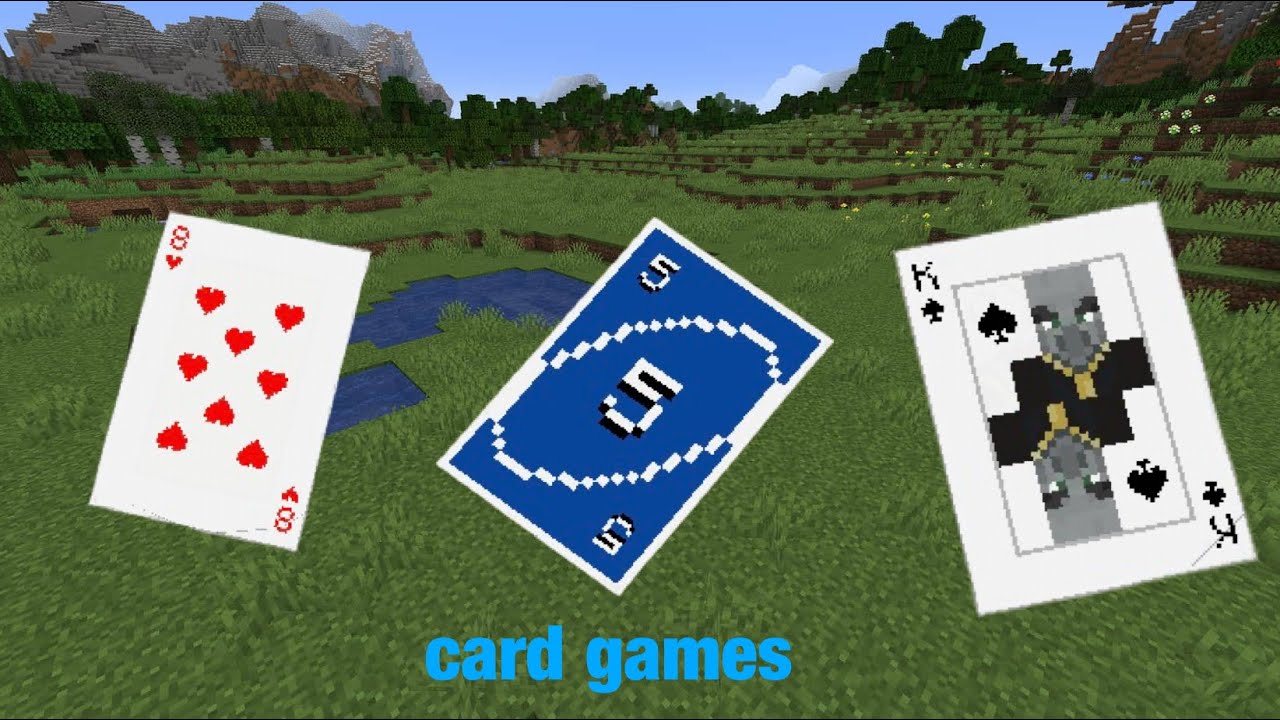 Uno & Classic Playing Cards mod for Minecraft - YouTube