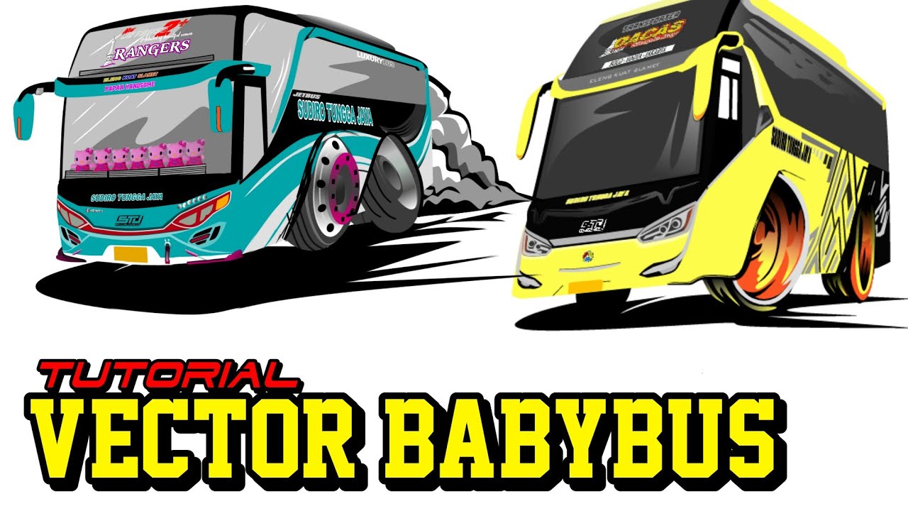 [Vector Bus] TUTORIAL DESAIN VECTOR BABYBUS I PART I - YouTube