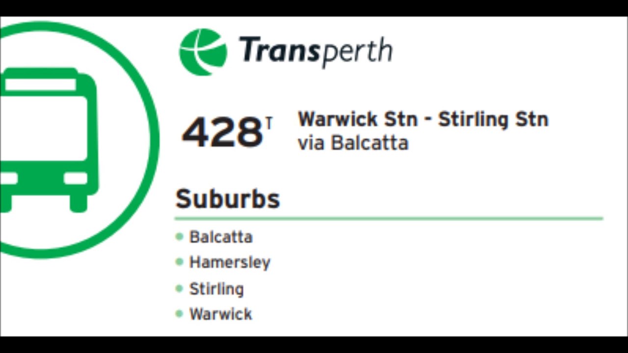 Transperth 428T - YouTube