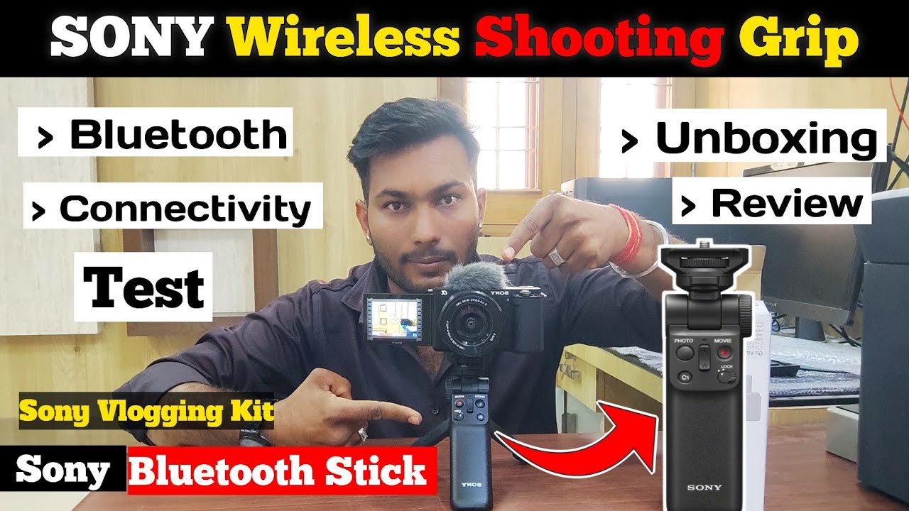 Sony Bluetooth Stick || Sony wireless Shooting grip\\How to Pair ...