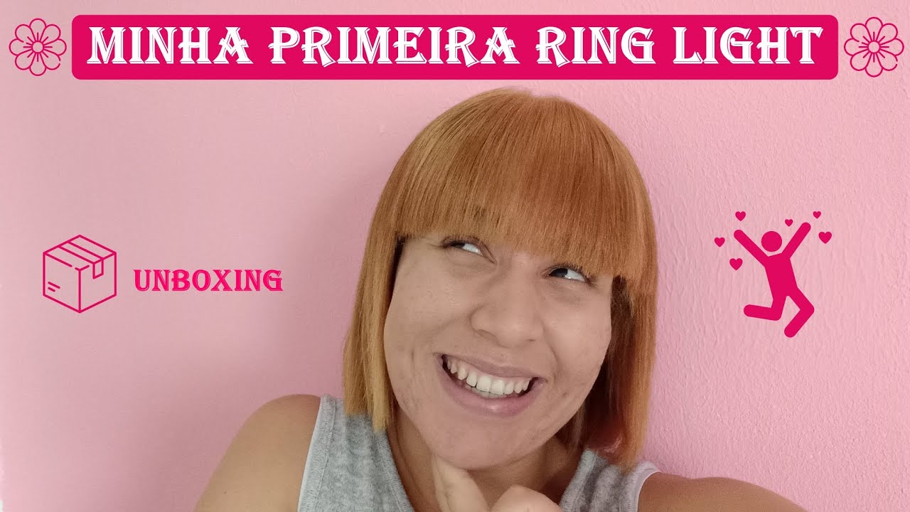 🌸 Pintei e cortei o cabelo + Comprei minha primeira ring light 😍 - YouTube