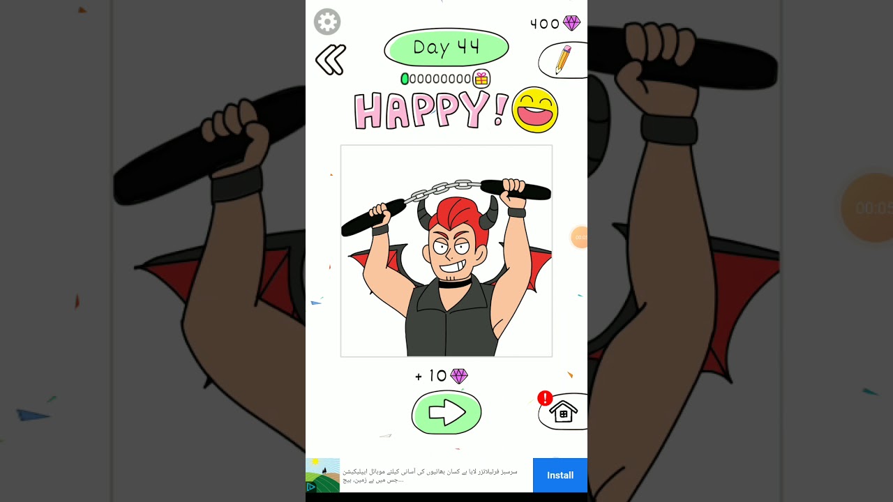 draw happy life level 44 😋 - YouTube