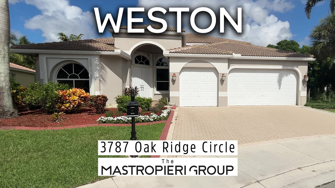 Weston Florida Real Estate | The Ridges | 3787 Oak Ridge Cir - YouTube