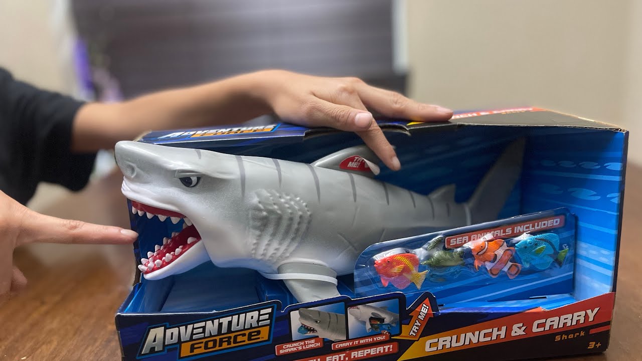 Adventure Force Crunch and Carry Shark Toy Review - YouTube