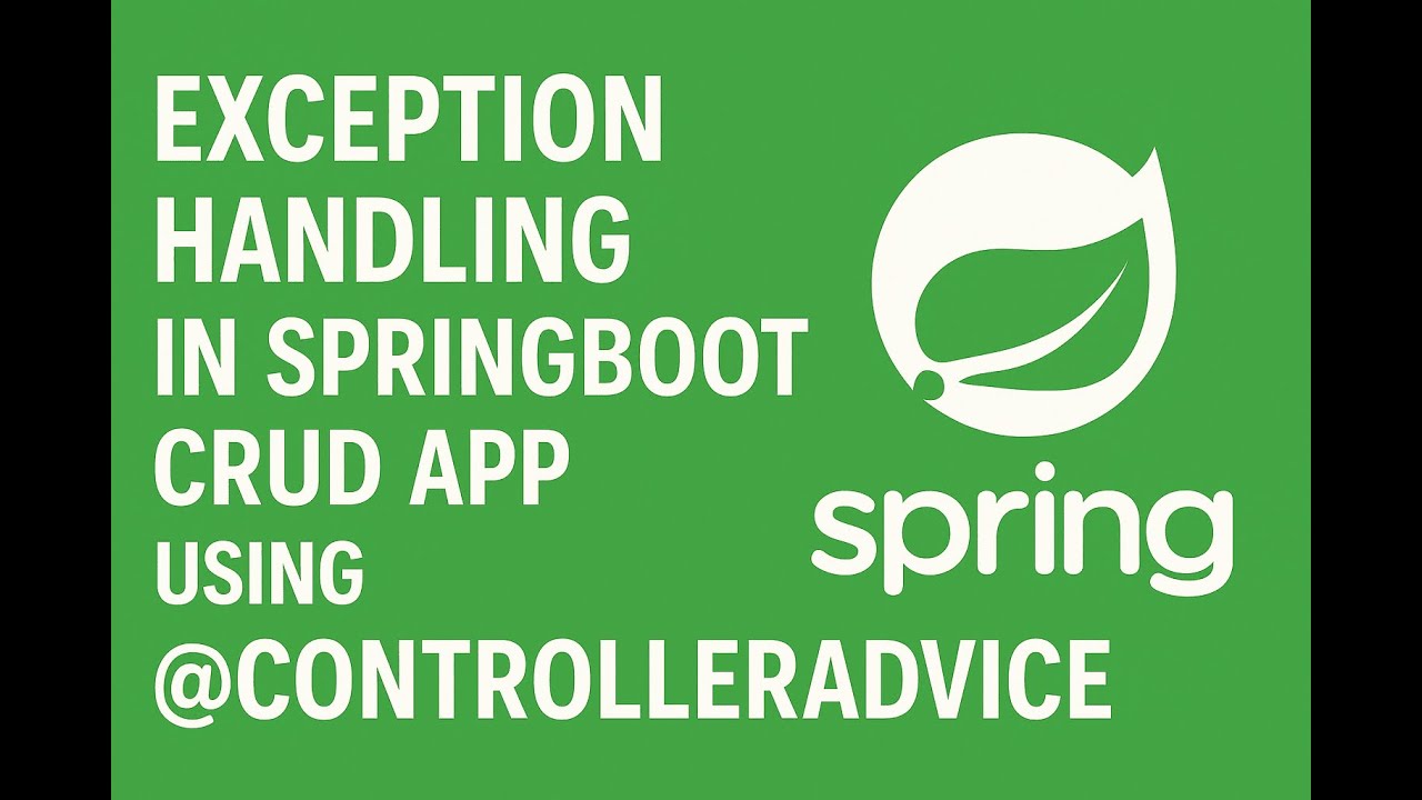#SpringBoot @ControllerAdvice Explained | Global Exception Handling in ...