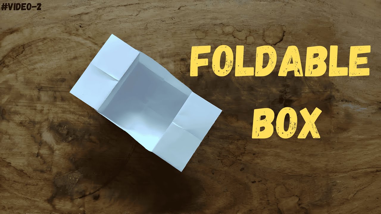 How To Make A Foldable Paper Box|Foldable Box|Paper Box|ORIGAMI - YouTube