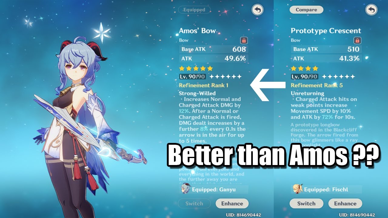 Ganyu r1 amos VS r5 prototype, how much the difference - YouTube