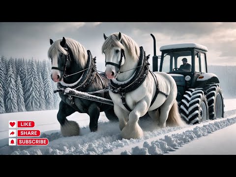 Powerful Horses in Snow 2025‼️ MOLDOVA-SULITA partea 2 - YouTube