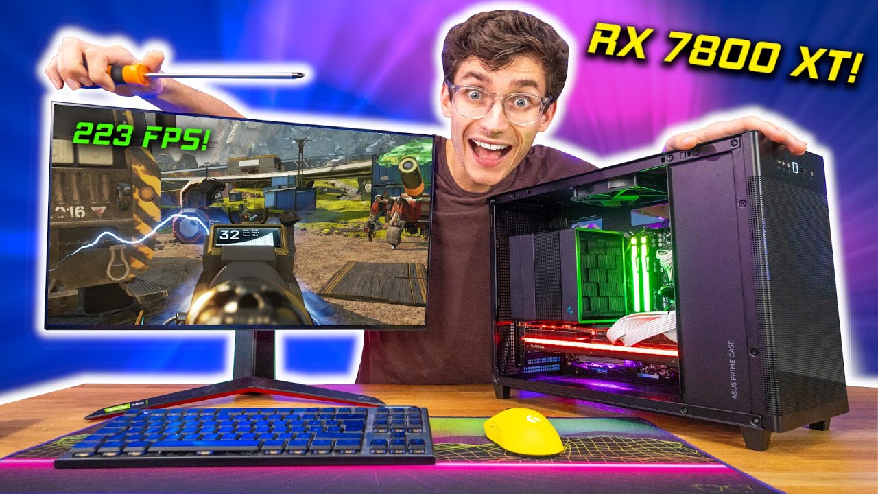 The AMD RX 7800 XT Gaming PC Build 🙌 - Full Gameplay Benchmarks! - YouTube