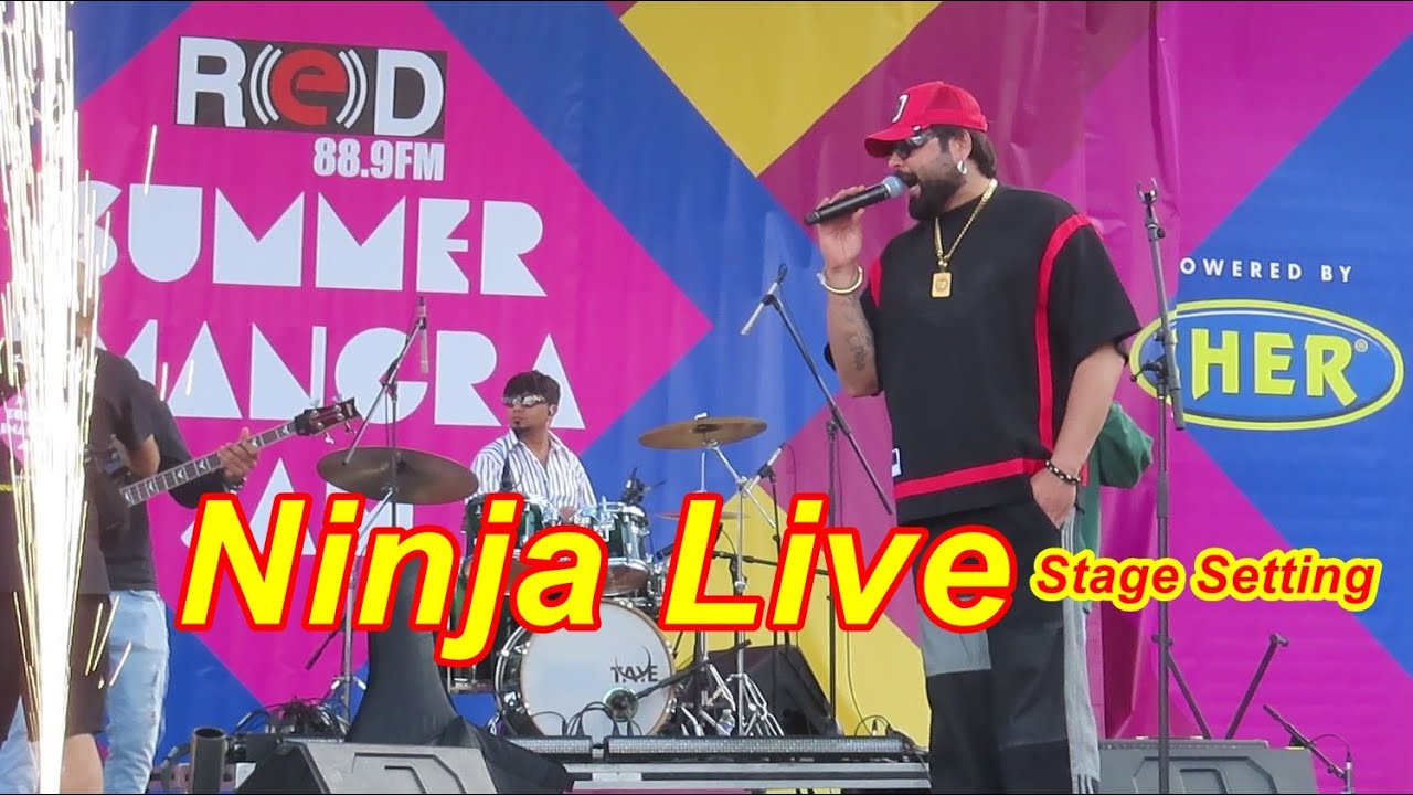 Ninja Stage Setting. // Red Fm Summer Bhangra Jam 2024. # ...