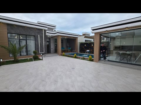 Prestijli ərazi, yola çox yaxın, tam əşyalı, Hovuzlu Ev - Mərdəkan (N®826)