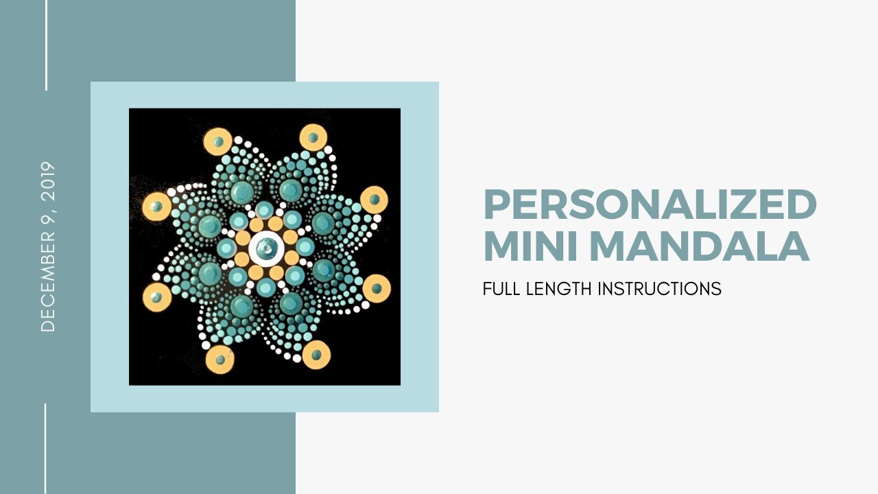 Full Instructions: PERSONALIZED MINI MANDALA - YouTube