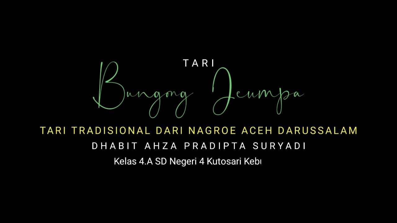 Tari Bungong Jeumpa (Bunga Cempaka) Aceh - YouTube