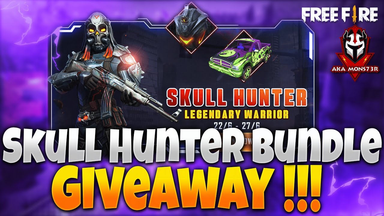 Skull Hunter Bundle Free Fire | Skull Hunter Bundle 1 Spin Trick ...