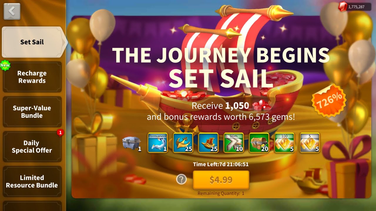 RISE OF KINGDOMS - GÓI NẠP KHỞI HÀNH - EVENT SINH NHẬT | ROK ...