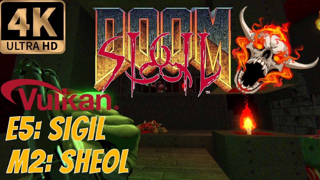Doom (1993) [4K] - Episode 5: Sigil, Level 2: Sheol - YouTube