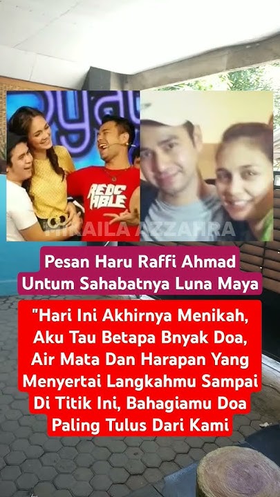 Raffi Ahmad Tulis Pesan Hru Untuk Luna Maya - YouTube