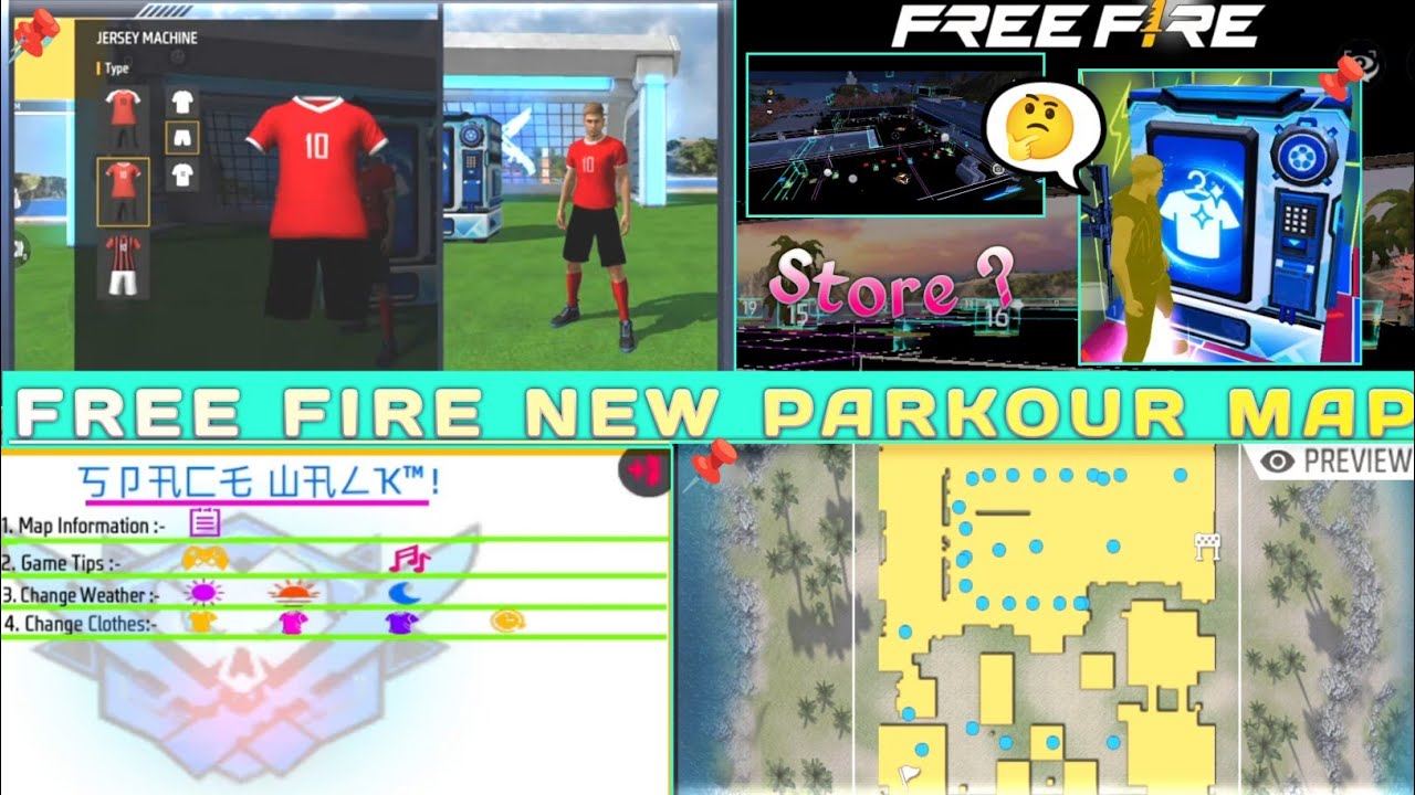 Best parkour map for Craftland custom | Free Fire | Parkour Map | New ...