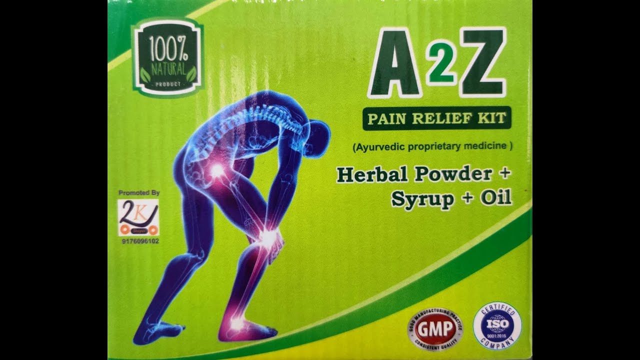 A2Z PAIN RELIEF KIT (HERBAL POWDER + SYRUP + OIL) - YouTube