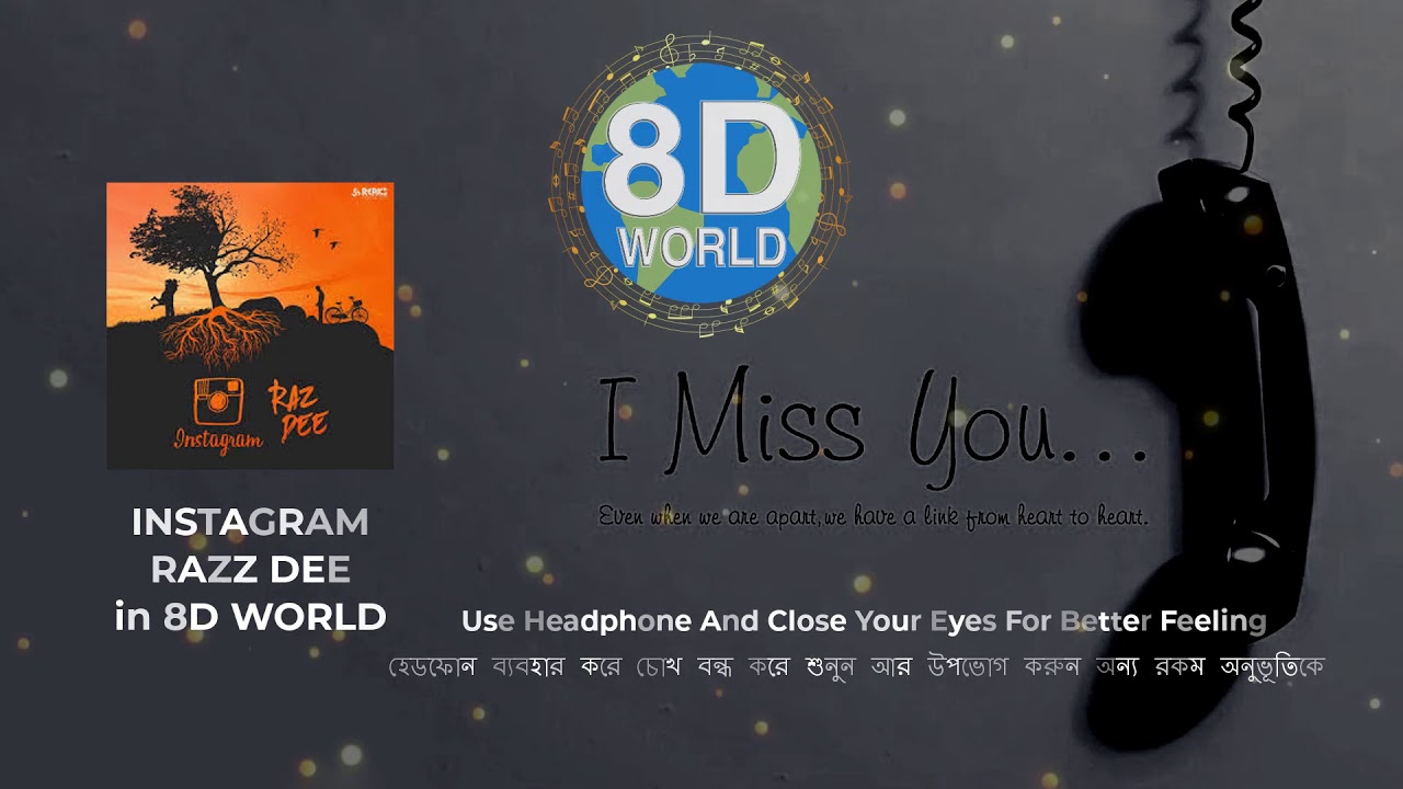 Instagram - Raz Dee | 8D Bangla Song | 8D World - YouTube