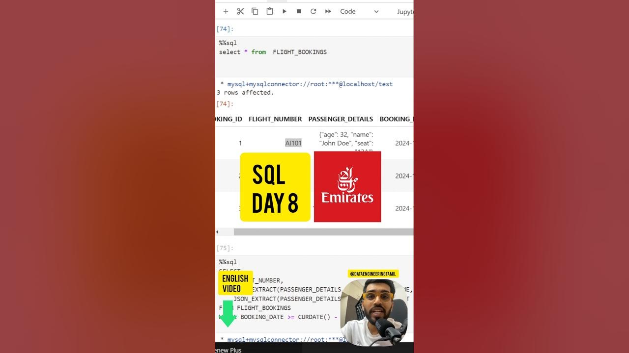 Day8 - 𝐒𝐐𝐋 𝐢𝐧 𝟔𝟎 Seconds - YouTube