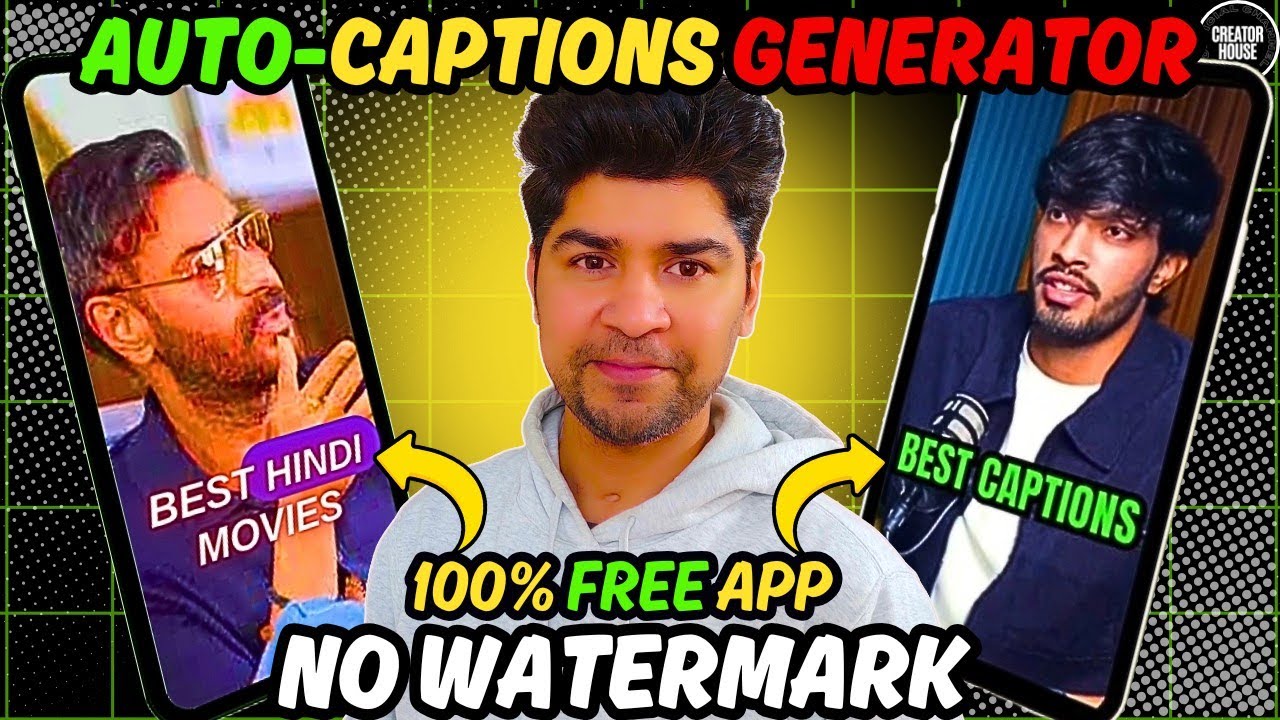 💥I found a secret App🤫 for HINDI captions | Free Auto caption generator ...