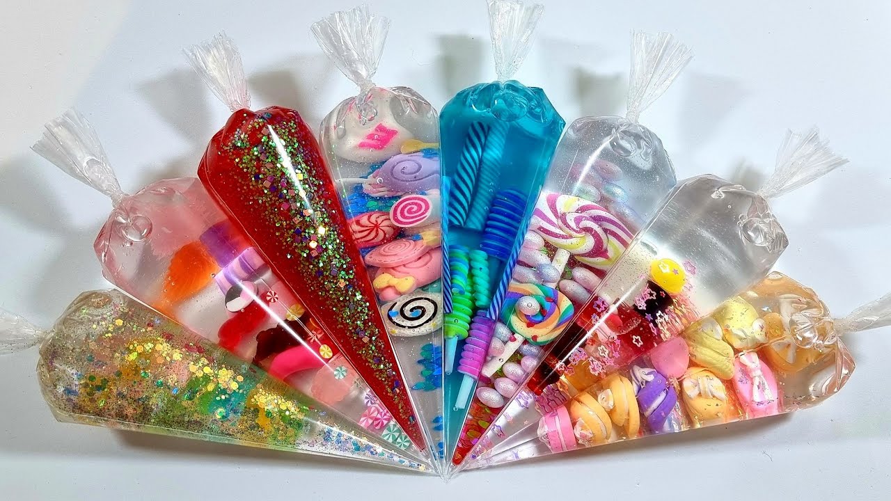 Making Candy Slime With Piping Bags | Relaxing Satisfying Slime ASMR ...
