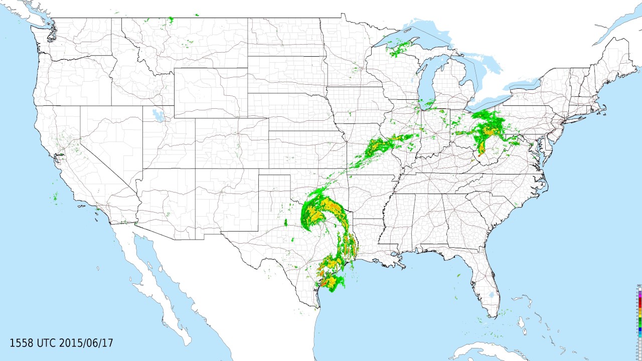 4K Time Lapse Weather Animation for June 2015 - YouTube