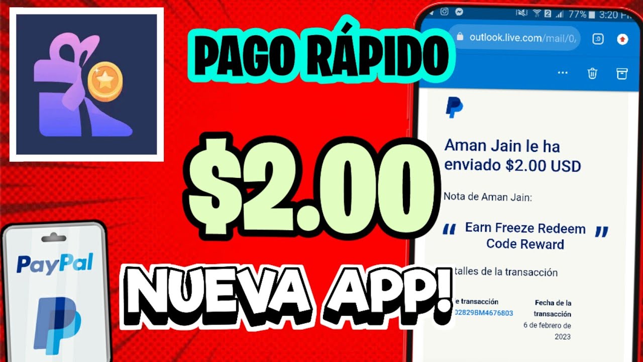 NUEVA APP! [Earn Freeze Redeem Code] + 2.00$ PRUEBA DE PAGO 💳 ...