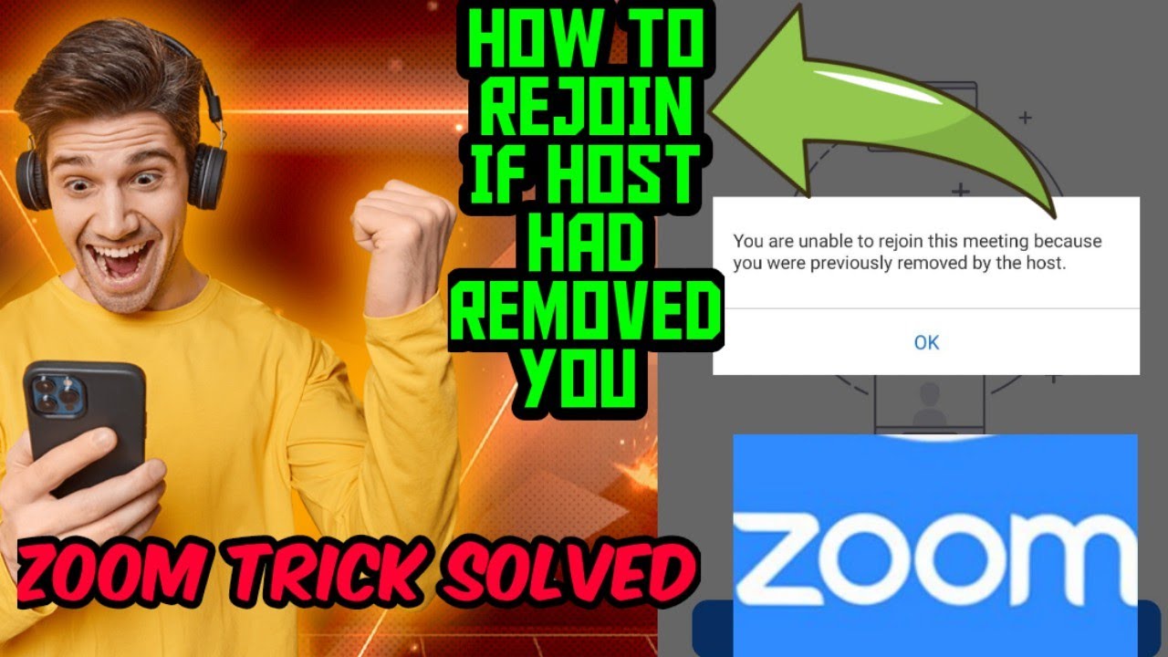 How to rejoin if host had removed you #viral #trending #zoom - YouTube