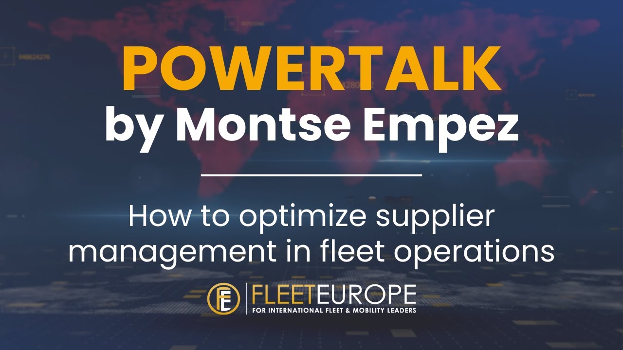 Powertalk by Montse Empez: How to optimize supplier management in fleet operations - YouTube