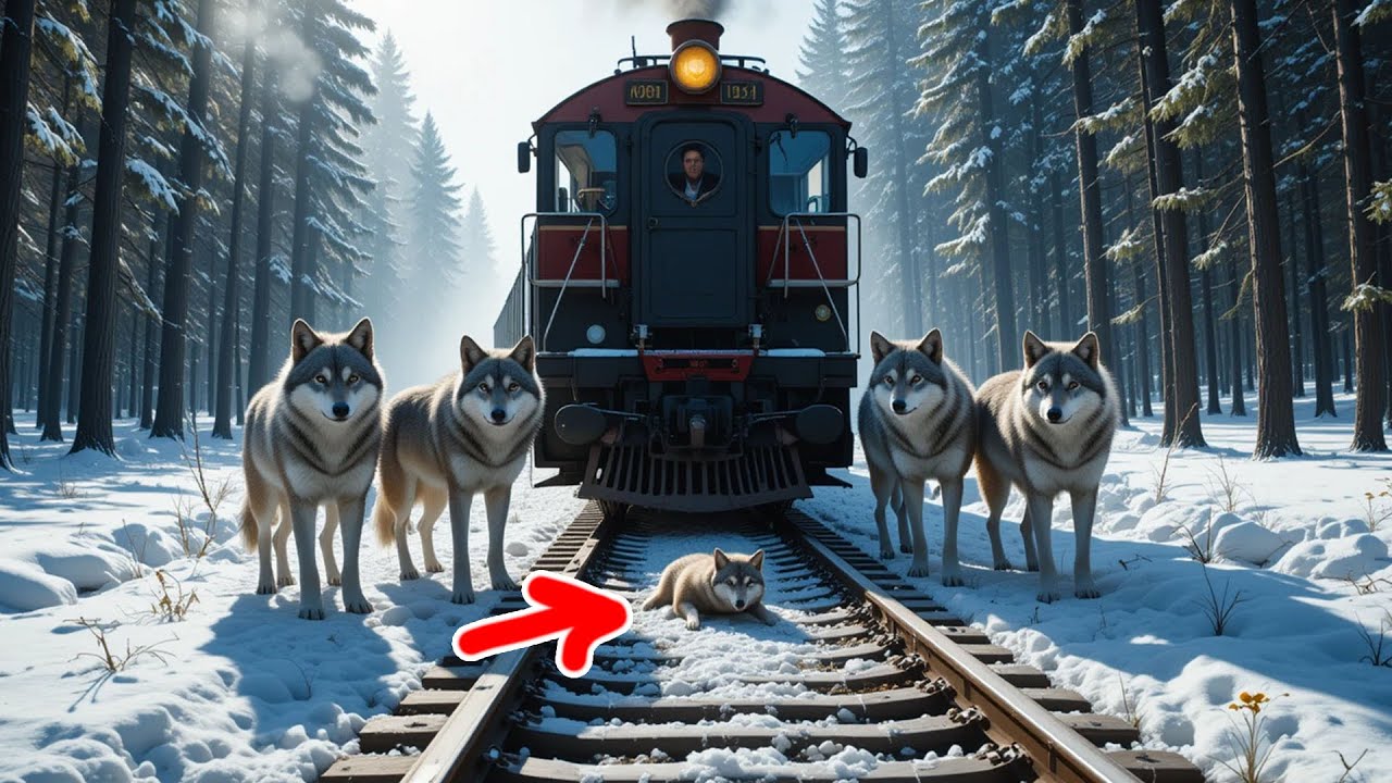 Wolf Pack Blocked The Train's Path, The Driver Froze When He Saw What ...