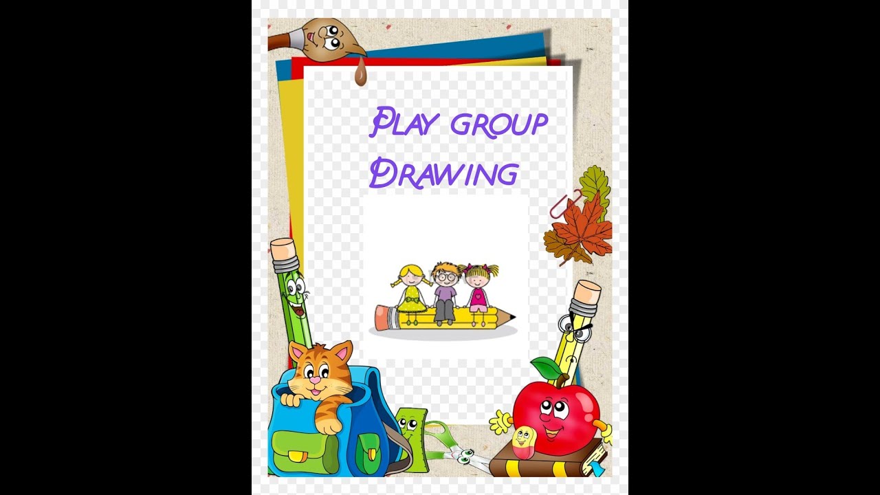 Play-group, Nursery Drawing #How to draw a smiley face - YouTube