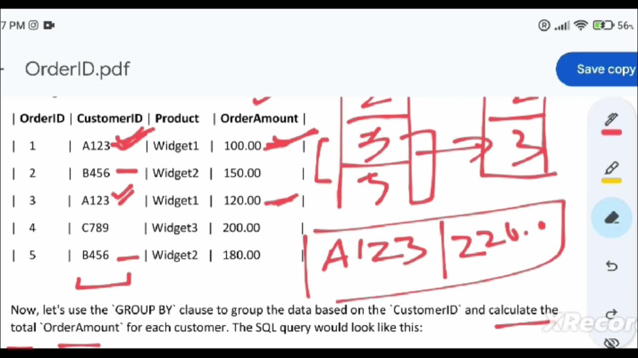 CC-215 Database System | Group by clause & Having clause with Implementation - YouTube